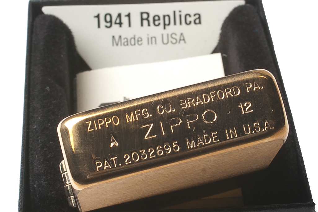 Self Edge Zippo Vintage 1941 Repro Lighter